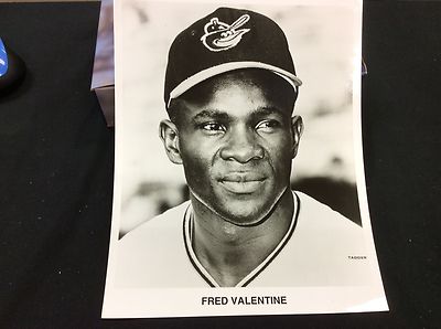 Fred Valentine Baltimore Orioles 8x10 B&W photo Tadder Team Issued ...