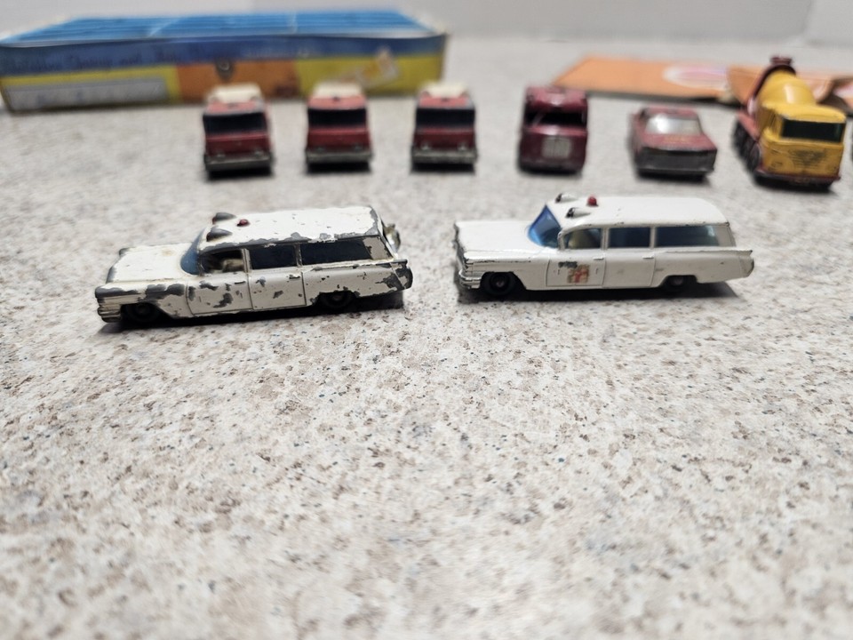 Vintage Matchbox Fire And Rescue Lot With Case 10 Cars | eBay
