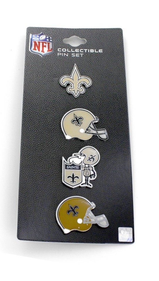 Saints Pins NFL Pin Licensed Historical Logo Football Helmet Evolution ...