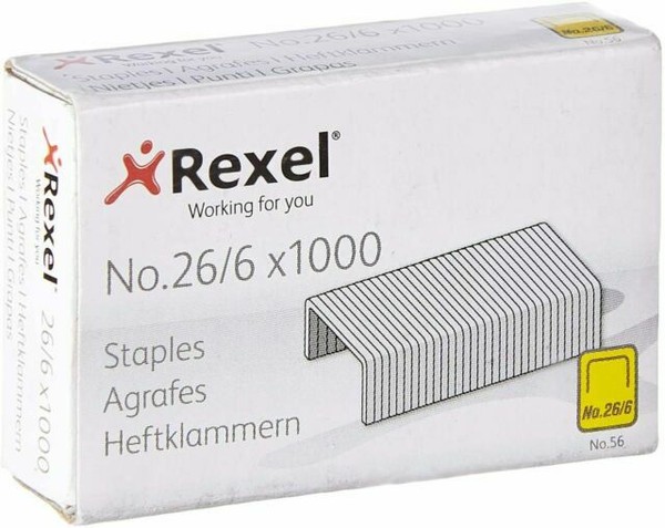 Rexel Staples No.56 26/6 - Pack of 1000 for sale online | eBay