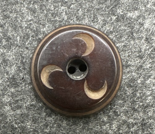 vintage 3 crescent moon Thick Two Hole button | eBay