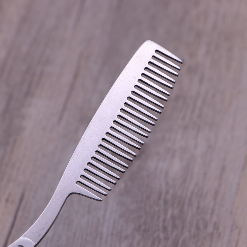 Anti-static Beard Comb Snag Comb Fine Tooth Beard Comb Metal Head Hair ...