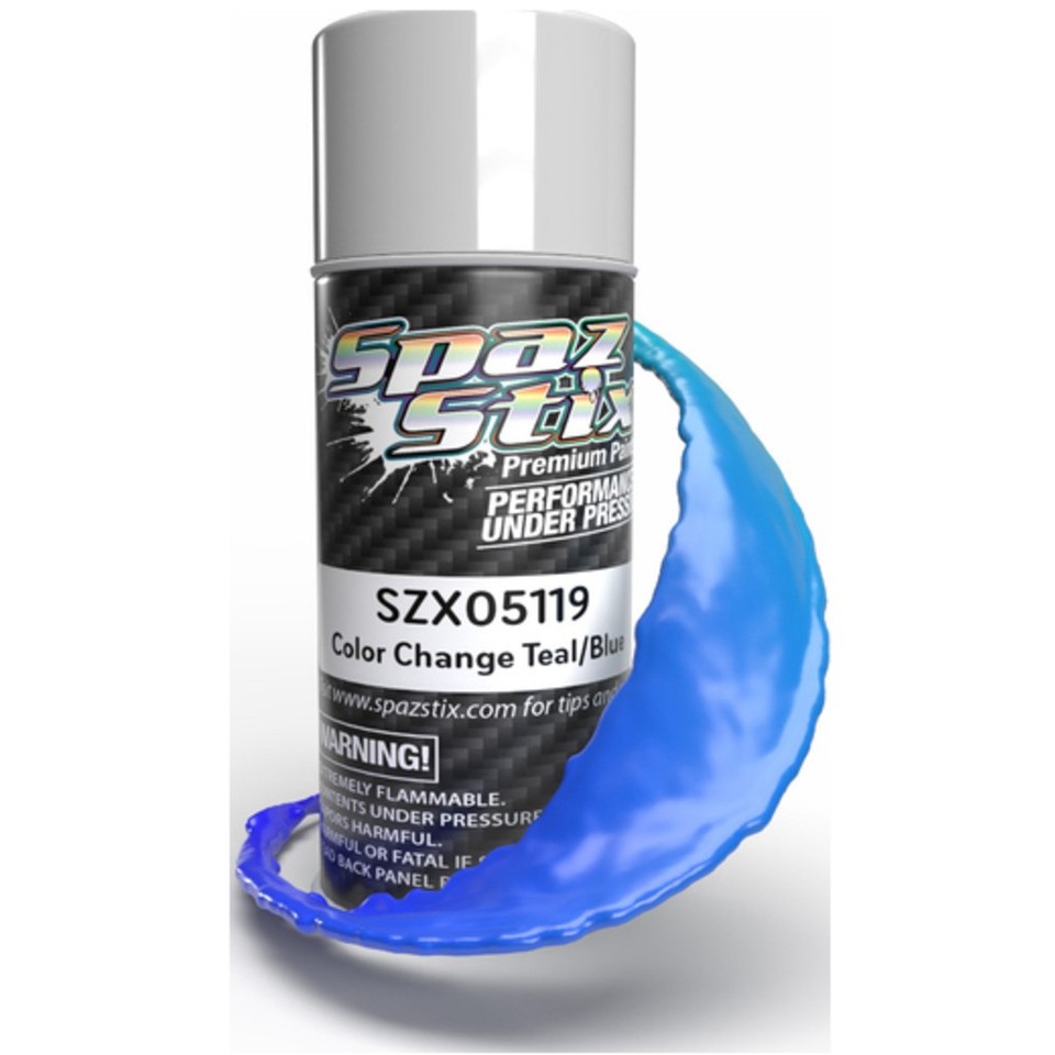 Spaz Stix 05119 Color Change Aerosol Paint Teal/Blue 3.5oz Can | eBay