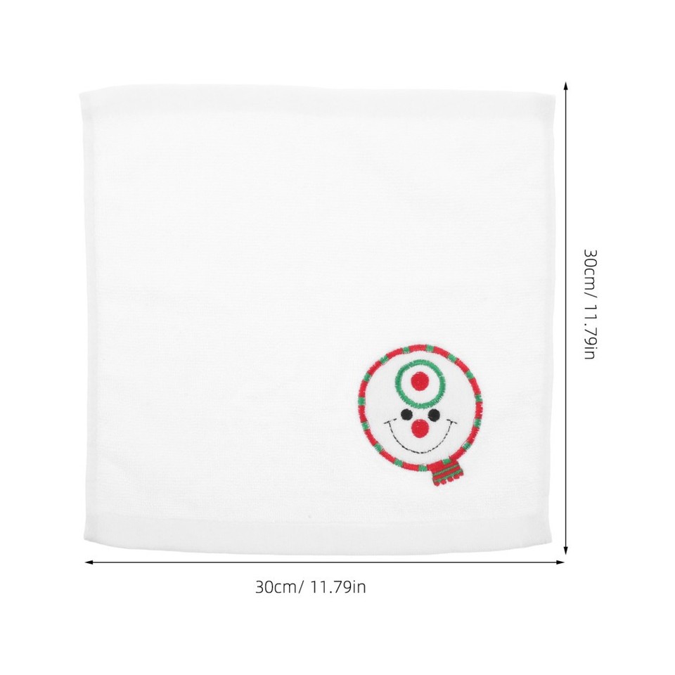 2 Pcs Cotton Christmas Cake Towels Creative Hand Towels Washcloths Xmas ...