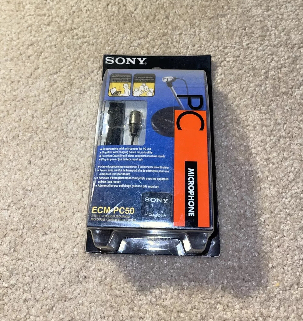 Sony ECM-PC50 Condenser Cable Consumer Microphone for sale online | eBay