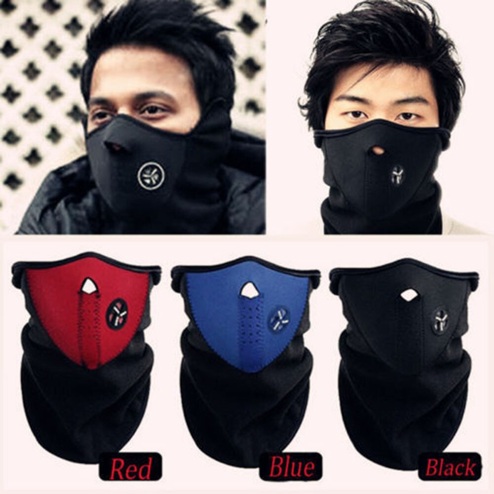 3PCS Winter Balaclava Neoprene Neck Warmer Cold Weather Motorcycle Ski ...