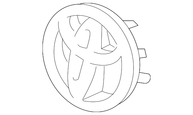 Genuine Toyota Front Grille Emblem 75310-47010 Prius New | eBay