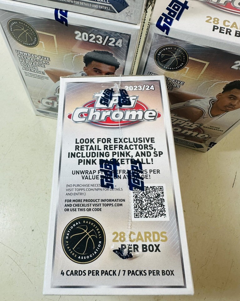 2023-24 Topps Chrome NBA Basketball Sealed Value Blaster Box (LOT OF 4 ...