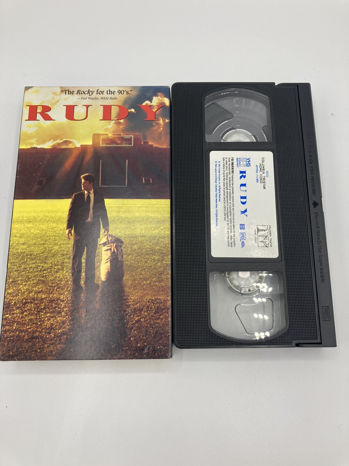 Rudy (VHS) 1993 Sports Drama SEAN ASTIN NED BEATTY Notre Dame | eBay