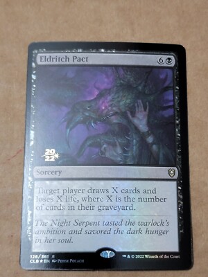 Eldritch Pact Commander BALDUR'S GATE Rare MTG gold etched | eBay