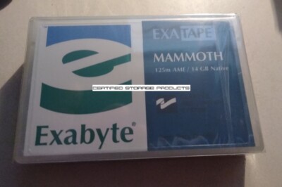 NEW Exabyte 125M MAMMOTH 8mm 14/28GB AME Data Tape Cartridge 00428 ...