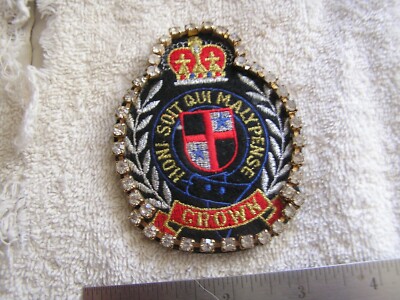 Vintage HONI SOIT QUI MAL Y PENSE Coat of Arms Pin | eBay