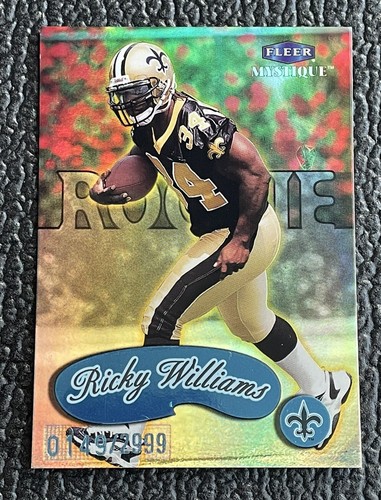 🔥RICKY WILLIAMS 1999 FLEER MYSTIQUE ROOKIE CARD REFRACTOR #'d /2999!🔥 ...