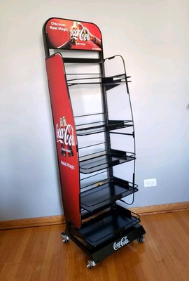 Coca Cola Store Display Rack Shelf 5 Tiers With Wheels | eBay