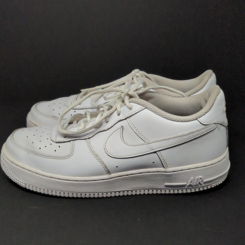 Nike AF1 Air Force One 314192-117 Low White Sneaker Size 7Y | eBay