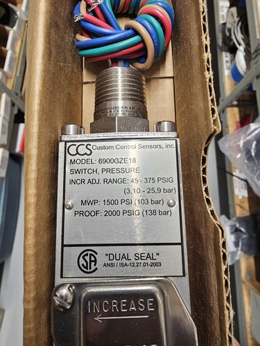CCS custom control sensors 6900GZE18 Pressure Switch 1500 psi | eBay