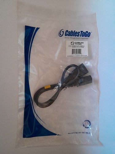 Cables To Go 03142 DPWEXT3 2ft Computer Power Extension Cord Cable ...