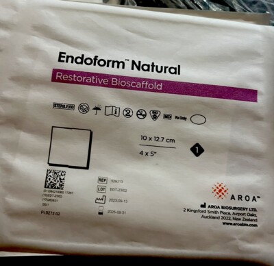 Aroa ECM Endoform Natural Restorative Bioscaffold 4 x 5 - Individual ...