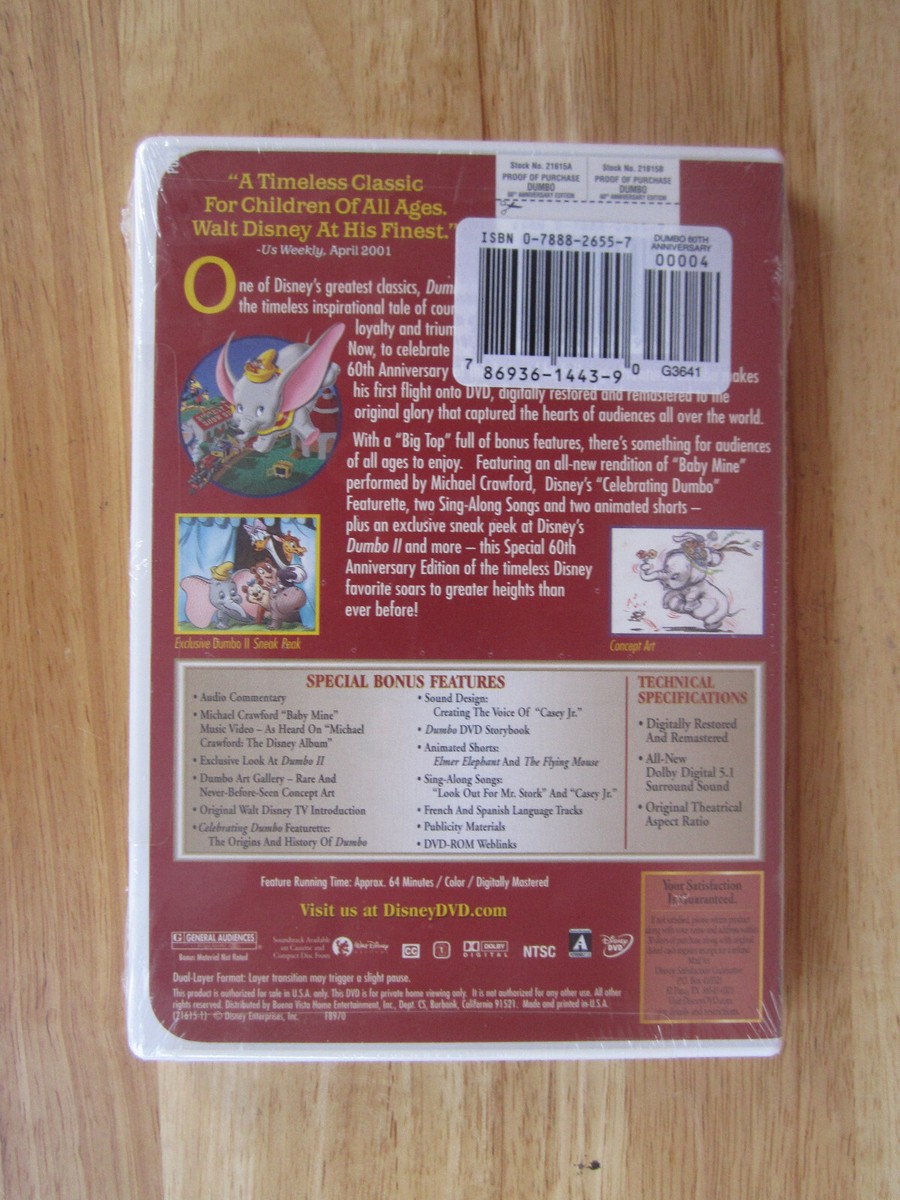 Dumbo Vhs 2001