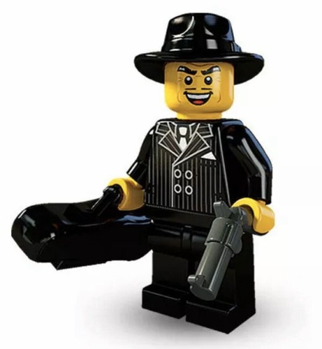 Lego Minifigure Minifig Series 5 Gangster Crook Suit Hat Gun Figure ...