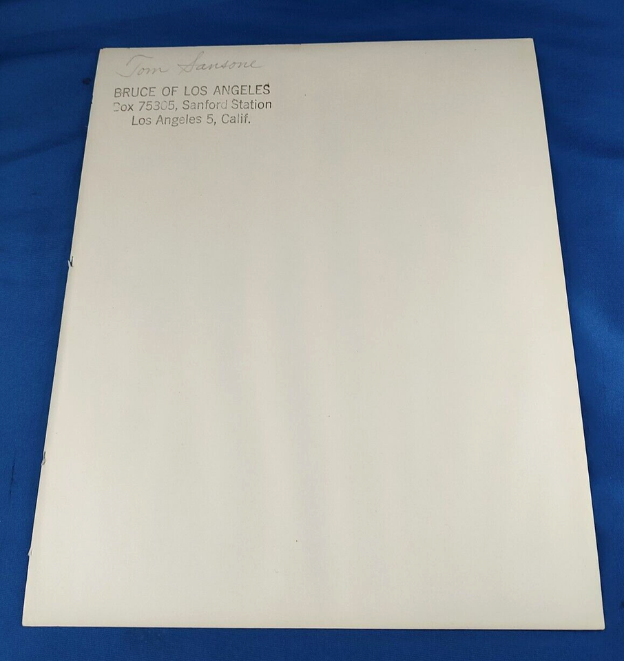 Vintage 1958 Bruce (Bellas) of Los Angeles Photo Tom Sansone Mr ...