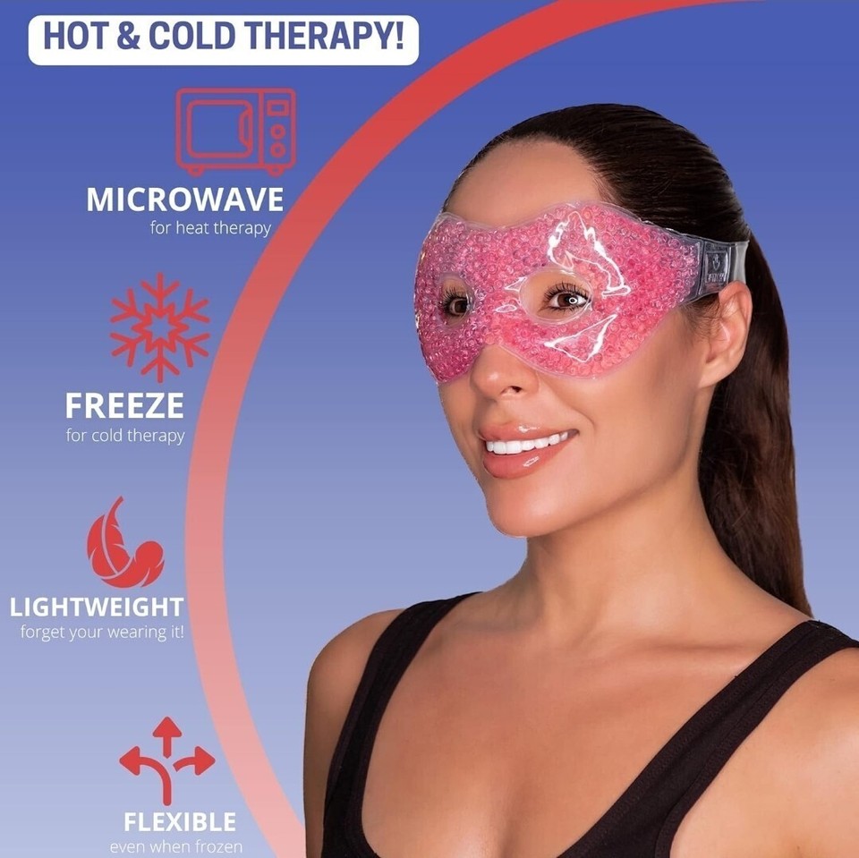 Eye Mask Soothes Eyes Freeze or Heat One Size NEW OPTIX 55 Medical Eye ...