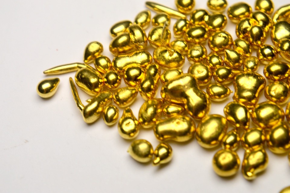 LOW PURITY GOLD FILLED GRANULES NUGGETS SCRAP MELT RECOVERY GOLD 65,5g ...