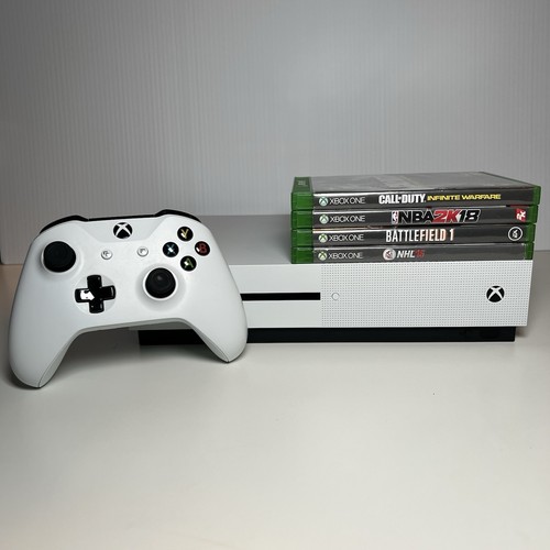 Microsoft Xbox One S 500GB Console Bundle White - 4 Games Included ...