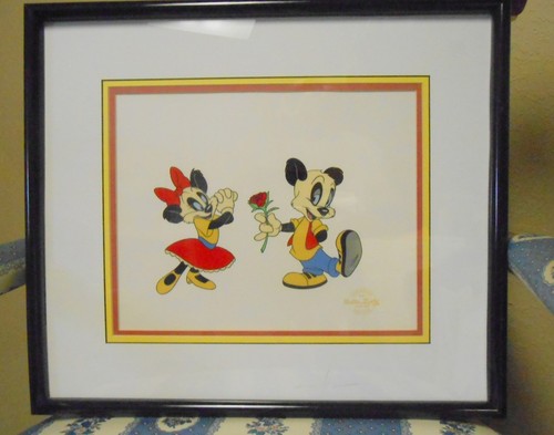 Framed Andy Panda Flower Power Limited Edit Serigraph Animation Cel w ...