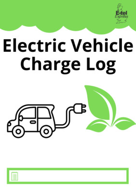 ELECTRIC VEHICLE CHARGE BOOK A5 SIZE / ELECTRIC CAR RECORD BOOK | eBay UK