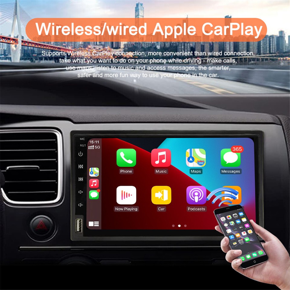 7Inch Universal Head Unit Car GPS Navi with CarPlay Android Auto ...