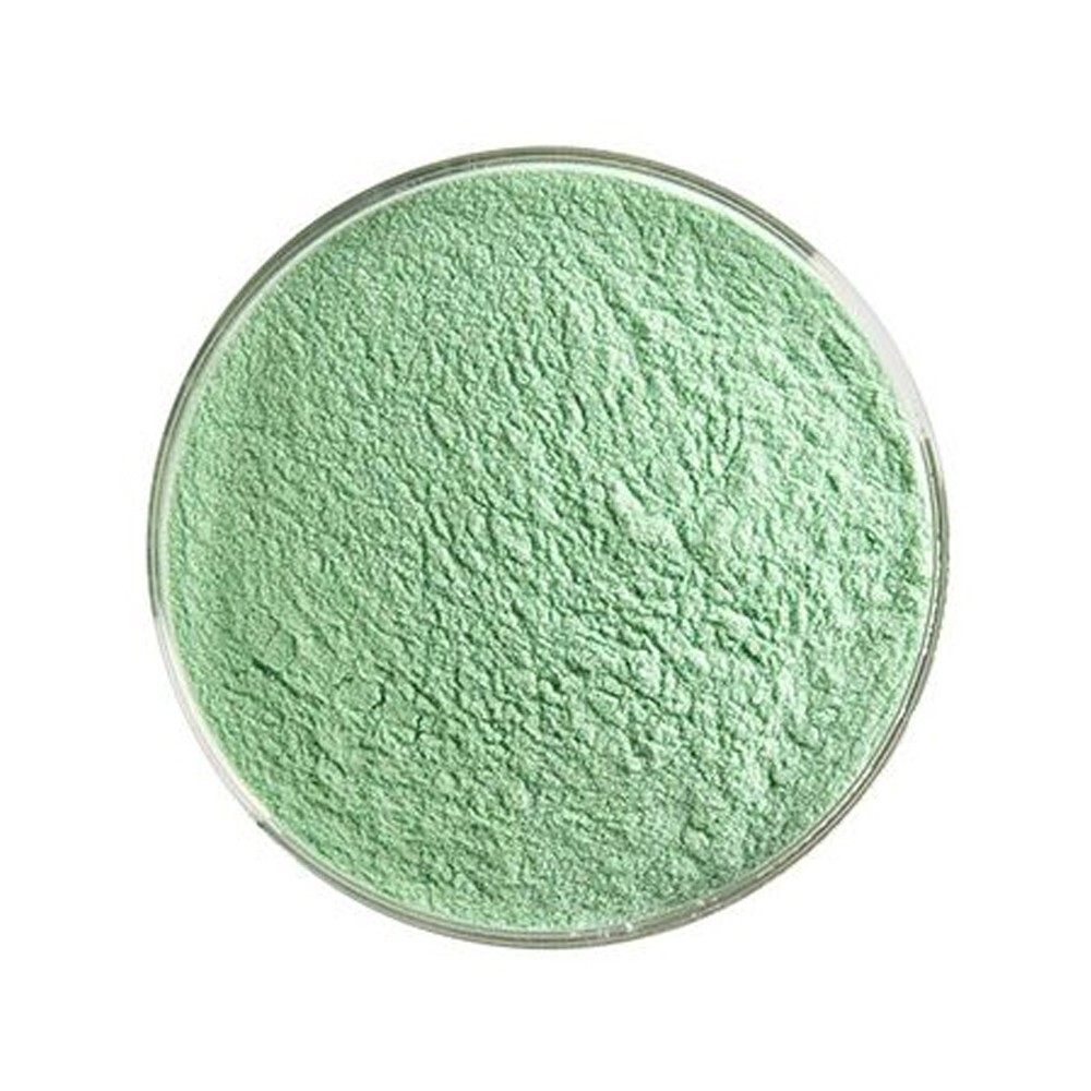 Bullseye Kelly Green Transparent Fusible Glass Frit - Powder - 5oz. Jar ...