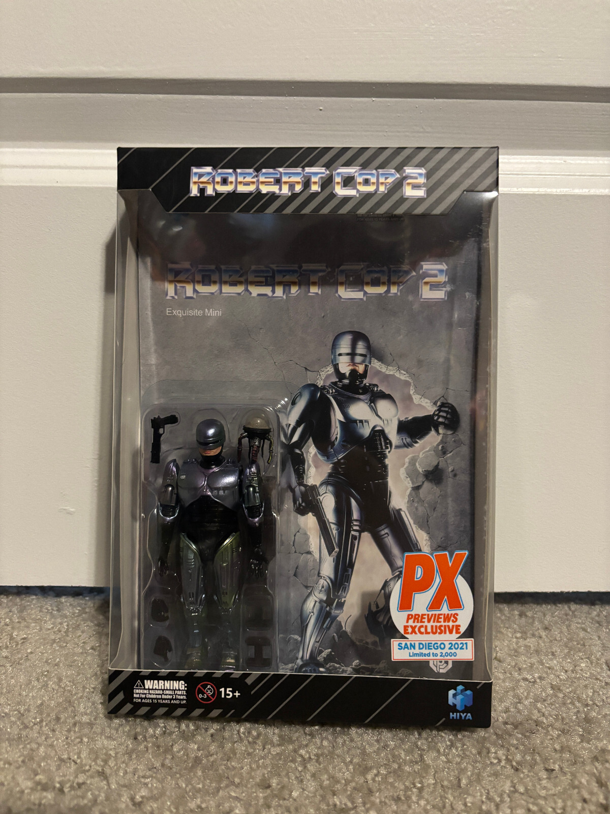 Hiya Toys RoboCop 2 (Robert Cop) SDCC 2021 Exclusive 1:18 Scale Figure ...