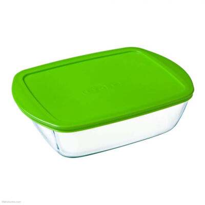 Pyrex Microwave Safe Classic Rectangular Glass Dish Vented Lid 1.6L ...