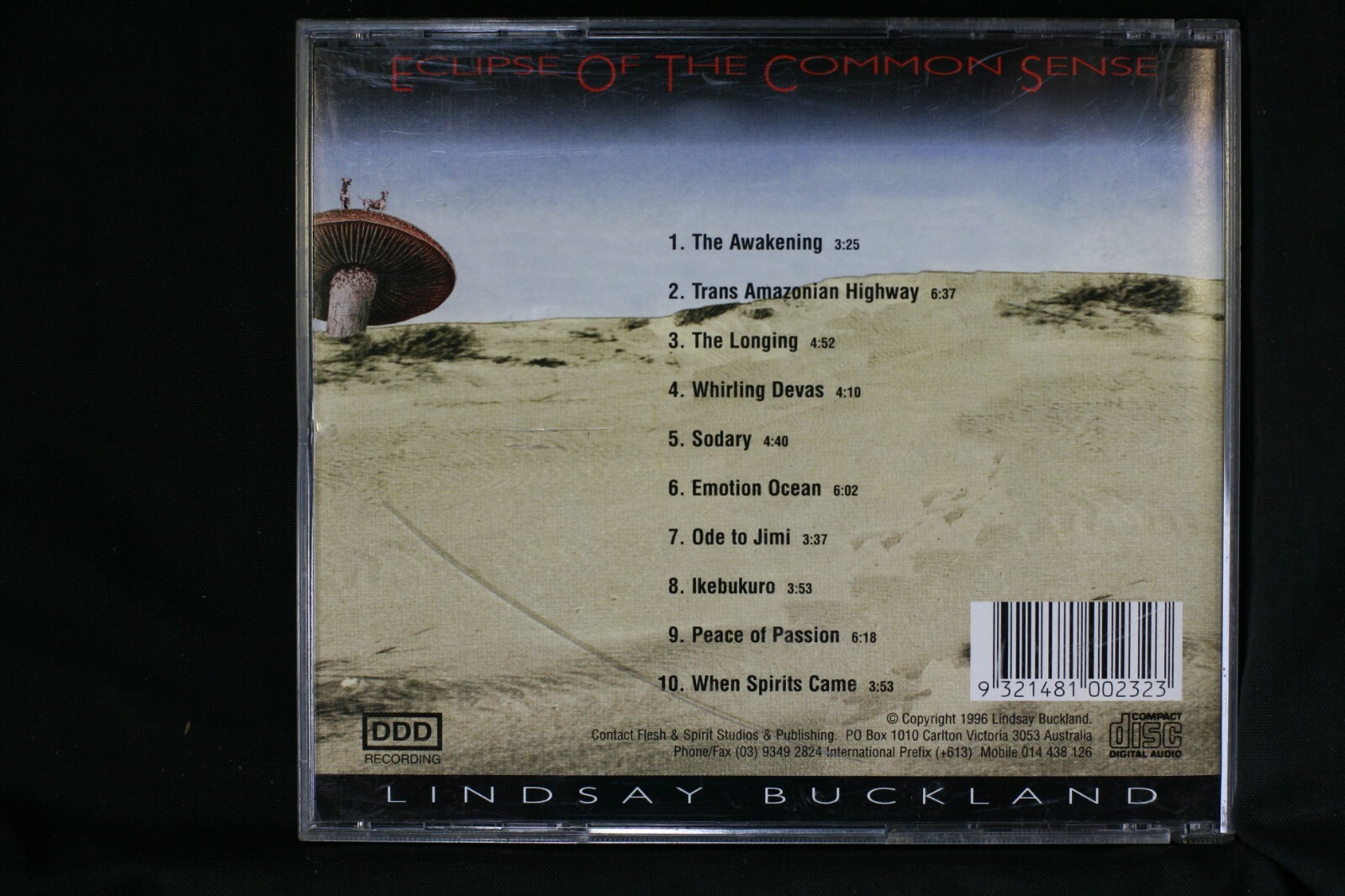 Lindsay Buckland ‎– Eclipse Of The Common Sense - CD (C951) | eBay