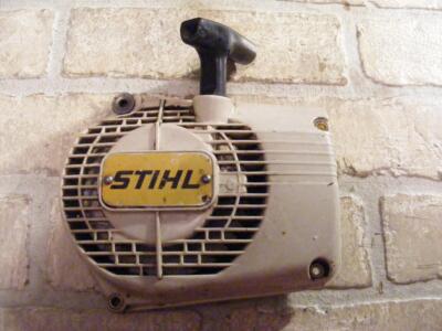 Used Stihl Model 024 AV Chainsaw Starter Recoil Side Plate Rope ...