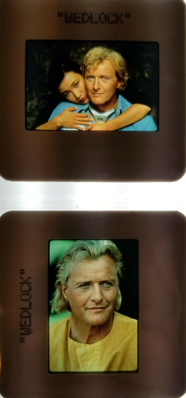 WEDLOCK 1991 original press kit 20 slides RUTGER HAUER MIMI ROGERS JOAN ...