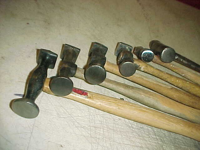 Auto Body & Ball Pein (6) Metalworking Hammers Shop Dolly Tools ...