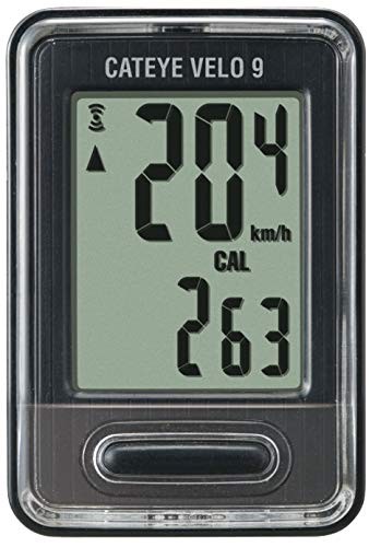 New CAT EYE CC-VL820 Velo 9 Cycle Computer Wired Speedometer Black ...