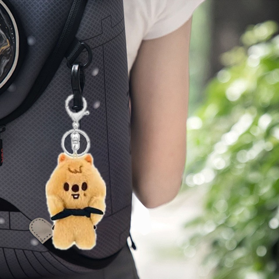 Magnetic Animal Keychain Set Cute JYP Plush Face Hugger Stray Kids ...