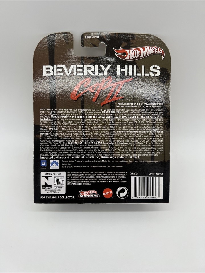 🔥 Hot Wheels Beverly Hills Cop II Red 1968 Olds Cutlass Convertible ...
