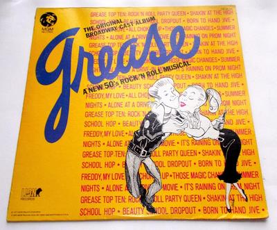 Grease Original Broadway Cast 1972 MGM Greased Lightnin" 12" 33 rpm ...
