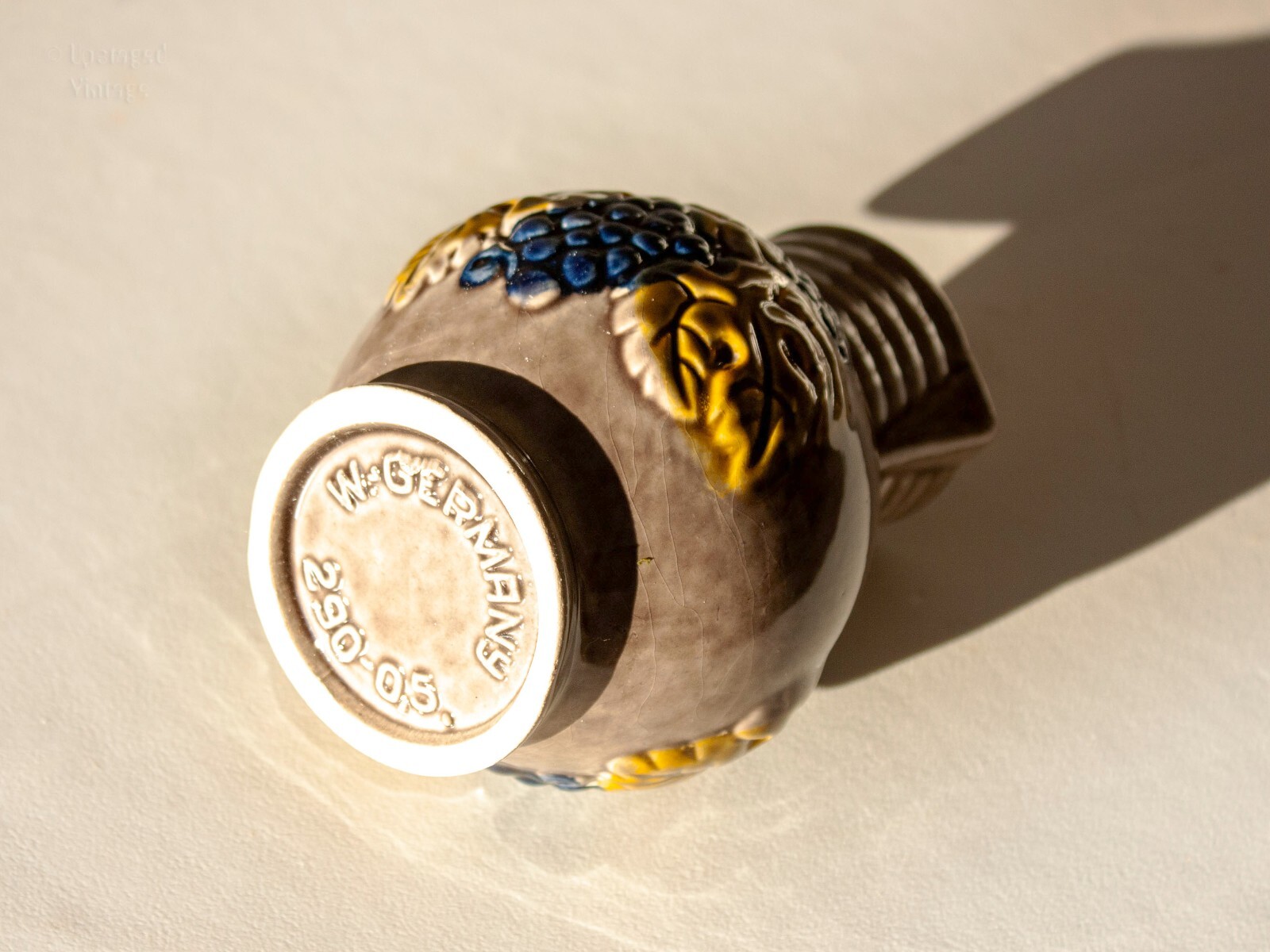 WEST GERMAN Pottery Vintage Scheurich 1960s Mid Century Wine Jug Pitcher 290 0.5 | eBay