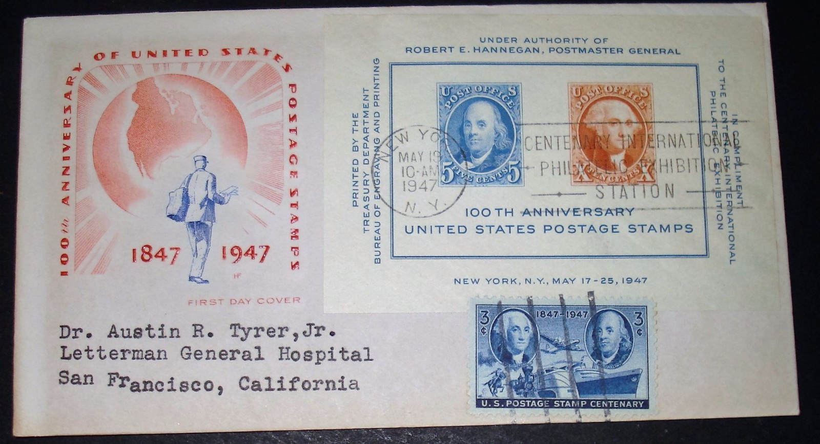 HOUSE OF FARNAM #948 CIPEX CENTENARY INTERNATIONAL EXHIBITION SOUV SHT ...