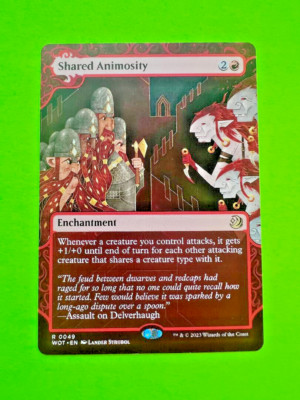 MTG Wilds of Eldraine - Shared Animosity - Rare - Borderless | eBay