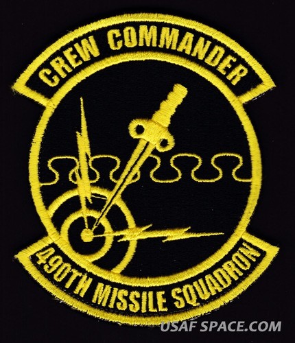 USAF 490th MISSILE SQUADRON - CREW COMMANDER -Minuteman III- Malmstrom AFB PATCH | eBay