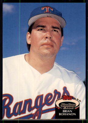 1992 Stadium Club Brian Bohanon #297 Texas Rangers | eBay