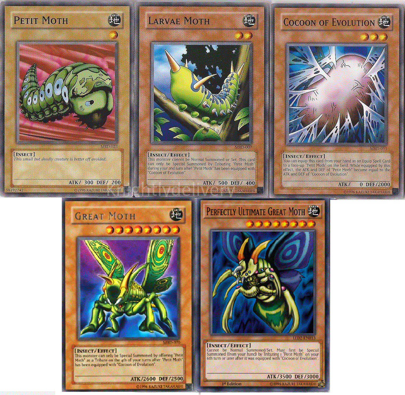 Weevil Battle City Deck - Perfectly Great Moth - Petit - 40 Cards NM ...