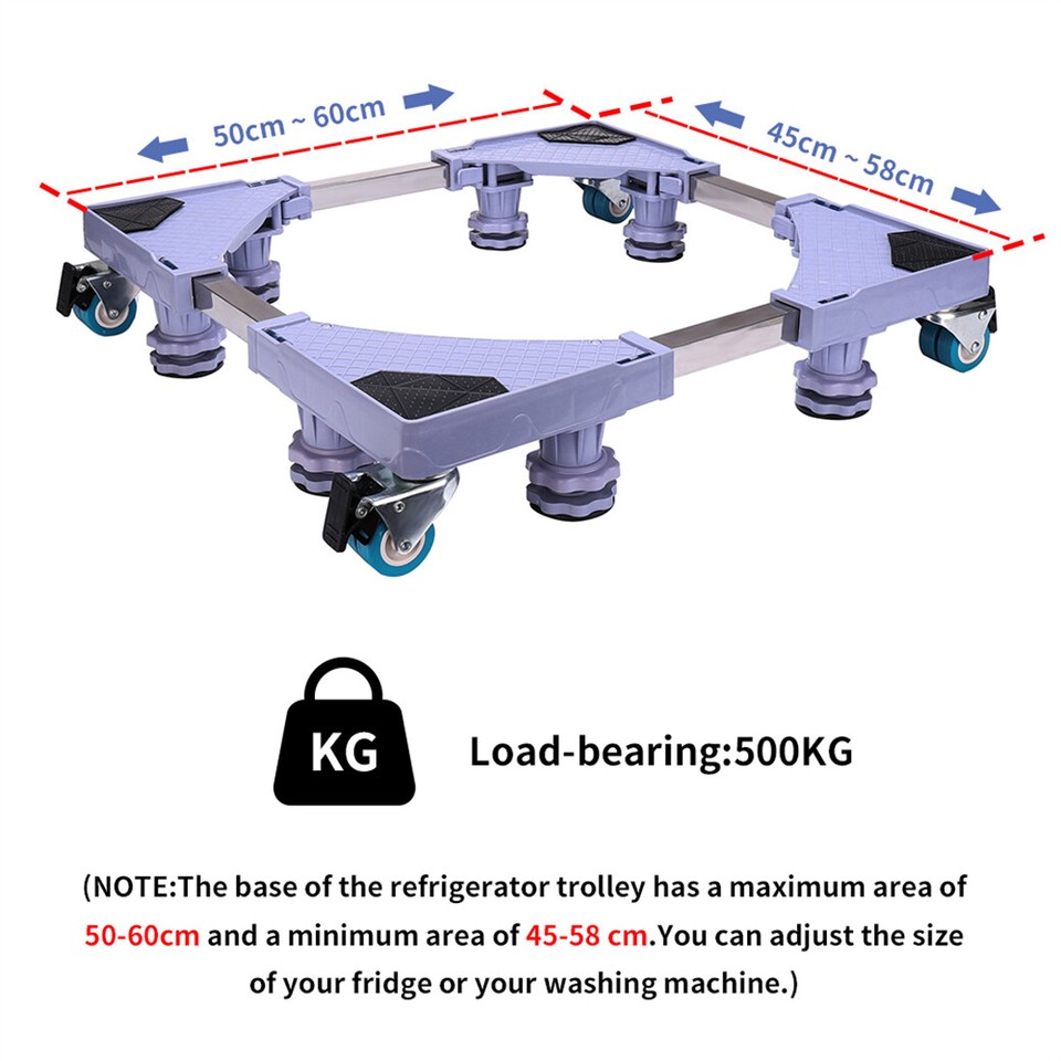 Universal Washing Machine Stand Appliance Roller Wheels Trolley Heavy ...