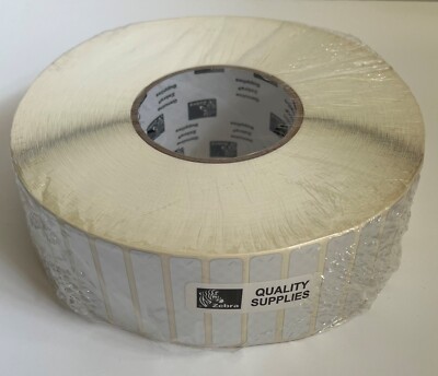 Zebra 8000T Silver Checkerboard Gloss Shiny Silver 2.25"Wx.5"L | eBay